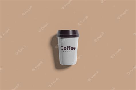 커피 컵 모형 디자인 국제 커피의 날 프리미엄 Psd 파일