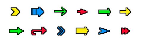 8 Bit Arrow Sticker Icon Pixel Retro Arcade Game Forward Arrow 45697613 Vector Art At Vecteezy