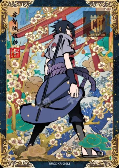 KAYOU NARUTO TCG CCG Trading Card Sasuke Uchiha Box Hit NRCC XR 002 L5