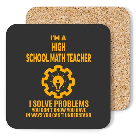 high school math teacher nice 2017 coasters sold by kasendpage sku