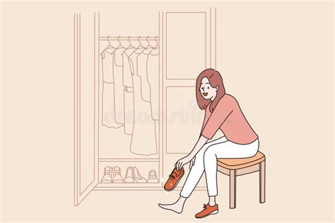 Fitting Shoes Stock Illustrations 531 Fitting Shoes Stock