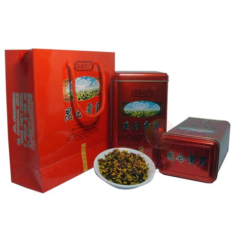 13年新花 新疆特级昆仑雪菊胎菊礼盒装250克 冰山雪菊 天山雪菊 西门有狼