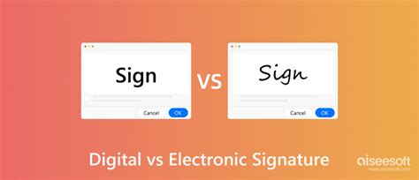 Digital Signature Vs Electronic Signature To Learn Difference