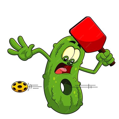 Premium Vector Cartoon Cucumber Character