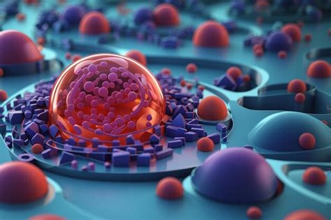 A Human Cell Background Premium Ai Generated Image