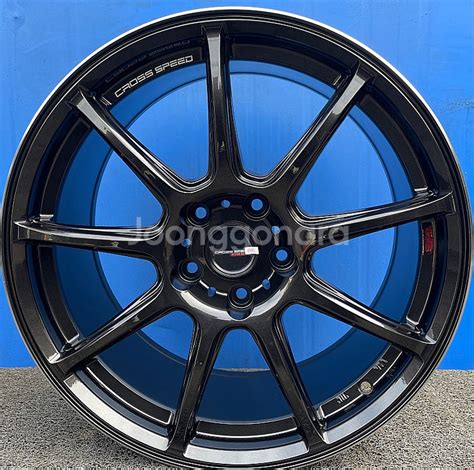 정품 경량 크로스스피드 Rs9 블랙건메탈 18인치 신품 휠타이어 중고나라