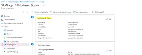Azure Read Attribute And Claims From Saml Entra Application