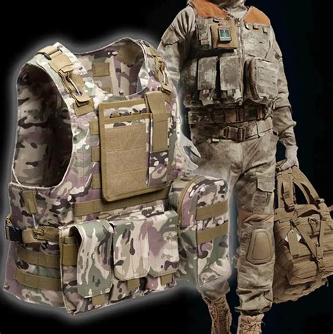Tactical Vest 7 Colors Mens Military Hunting Vest Field Battle Airsoft