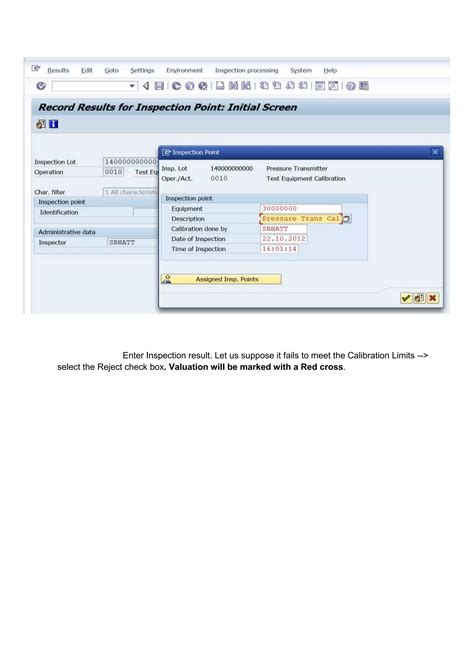 Sap Pm Test Equipment Management Calibration Process Docx