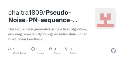 Github Chaitra1809 Pseudo Noise Pn Sequence Using A Linear Feedback Shift Register Lfsr With