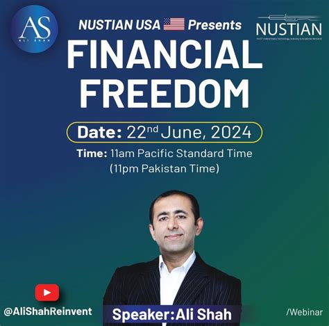 hamza iftikhar on linkedin financialfreedom webinar nustianusa nust usa entrepreneurship…