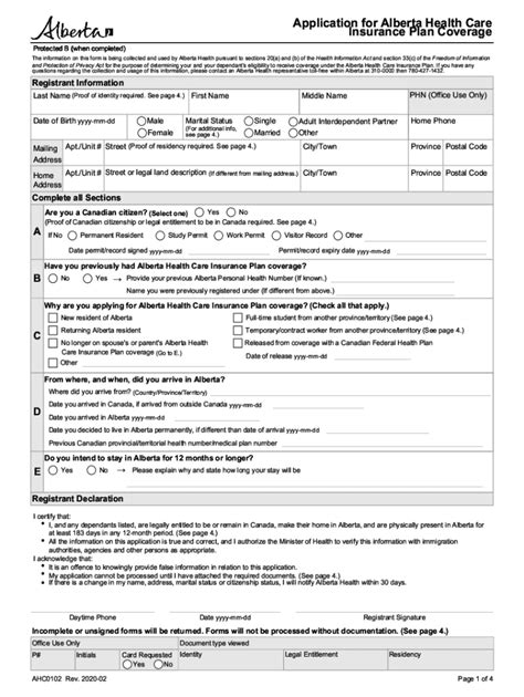 2020 2024 Form Canada Ahc0102 Fill Online Printable Fillable Blank