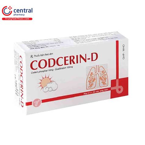 Thuốc điều Trị Ho Codcerin D Chỉ định Liều Dùng Giá Bán