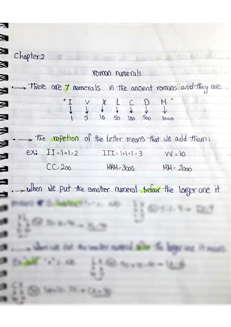 SOLUTION Roman Numerals Studypool