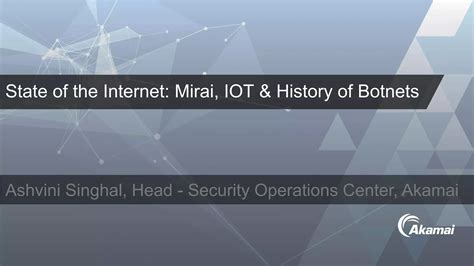 State Of The Internet Mirai Iot And History Of Botnets Ppt