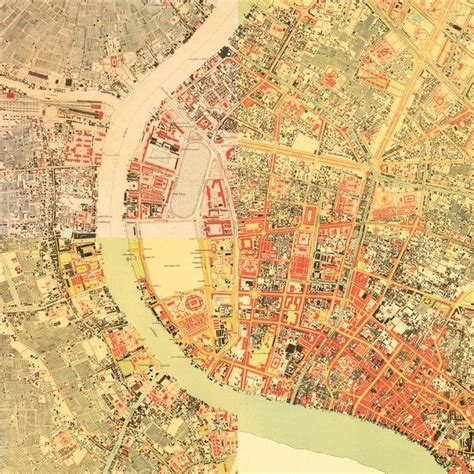 An Old Map Of The City Of London