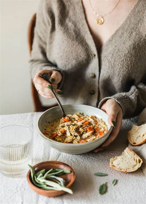 Uber Creamy Orzo Turkey Soup • Sunday Table