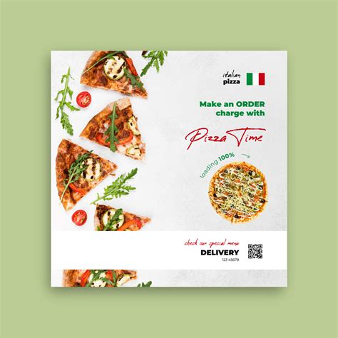 Personaliza Esta Plantilla De Panfleto De Reparto De Pizza Sencillo Online
