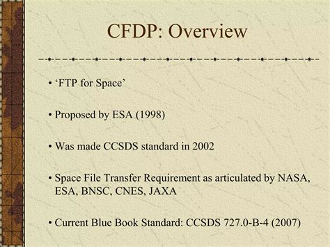 Ccsds Based File Delivery Protocol Cfdp V1p3 Ppt Free Download