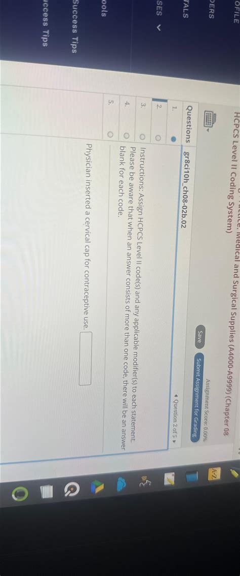 Solved Ofile ﻿hcpcs Level Ii Coding Systemassignment