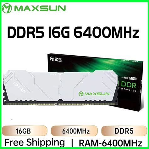 Preisvergleich Für Maxsun Ddr5 Memoria Ram 6400mhz 16gb Desktop Speicher Ddr5 Kühlkörper Rams