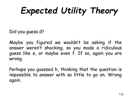 Ppt Expected Utility Theory Powerpoint Presentation Free Download