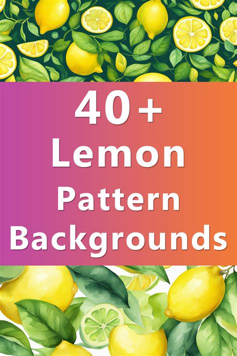 40 Lemon Pattern Background Illustrations Free Download Trails And
