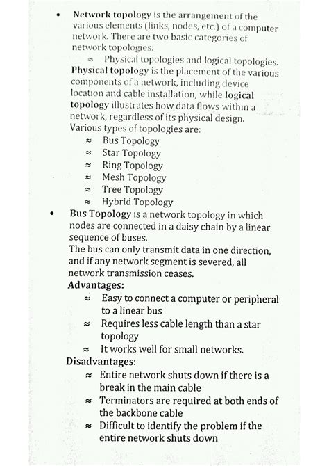 Computer Network Topology Bachelor Of Computer Applications Studocu
