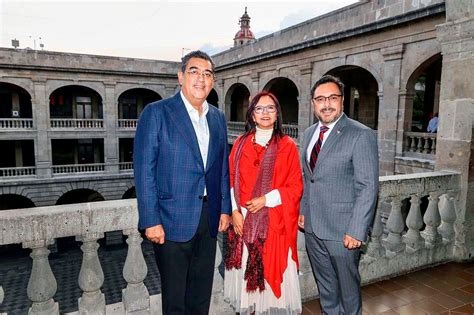 Sergio Salomón Céspedes Se Reúne Con López Obrador E Integrantes Del