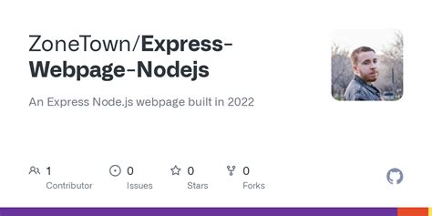 Github Zonetownexpress Webpage Nodejs An Express Nodejs Webpage