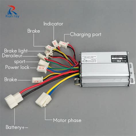 Kunray Brush Controller Kit 24v48v 500w For Electric Bike Scooter Brus