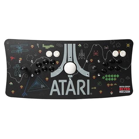 Atari Arcade Fightstick Usb Dual Joystick 2 Player Game Controller For Pc Mac Raspberry Pi