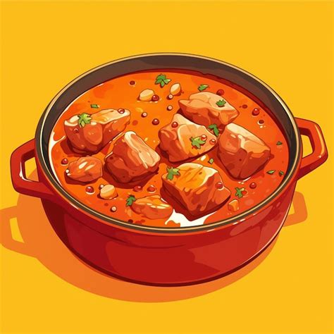Premium Vector Indian Rogan Josh And Spiced Lamb
