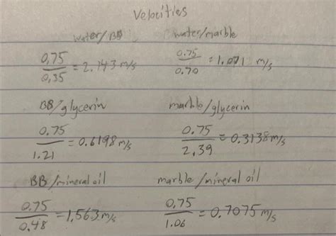Solved Can Someone Calculate The Viscosity For Each Liquid Chegg