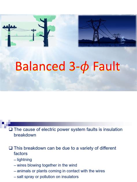 Balanced Three Phase Faults Pdf Electric Motor High Voltage