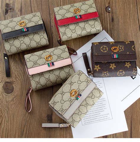 Three Fold Womens Wallet Multi Functional Coin Purse Purpose Card