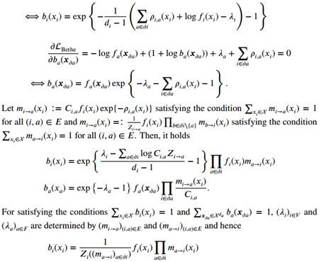 Graphical Model Bethe Approximation For Factor Graphs Cross Validated