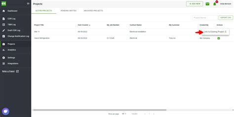 How To Link Existing Projects