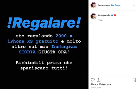 Laura Pausini Regala Iphone E Tesla Su Instagram Ma Il Profilo è Stato
