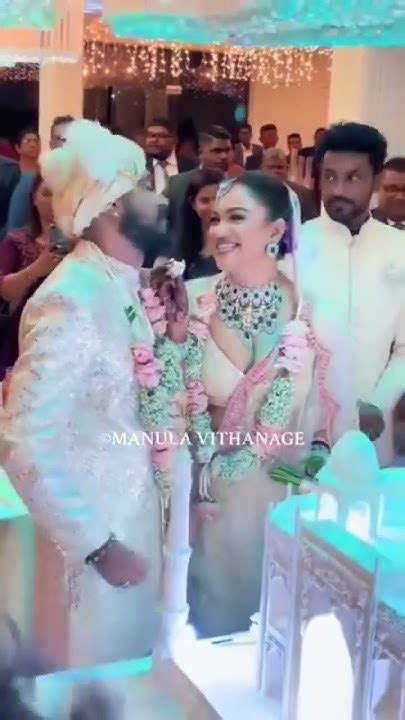 සජිත්ගෙ සහ මාදවීගෙ වෙඩින් එක 😍 ️ Shorts Trend Srilanka Youtube