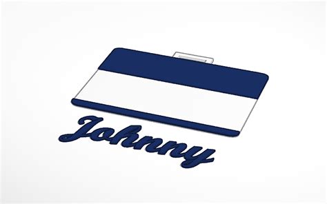 3d Design Name Tag Template Tinkercad