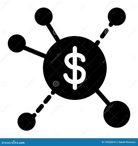 Revenue Streams Line Icon Dollar Spread Vector Illustration Isolated On White Infographic