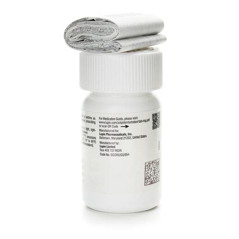 Zolpidem Tartrate Er C Iv 12 5mg Tablets 100 Bottle Mcguff