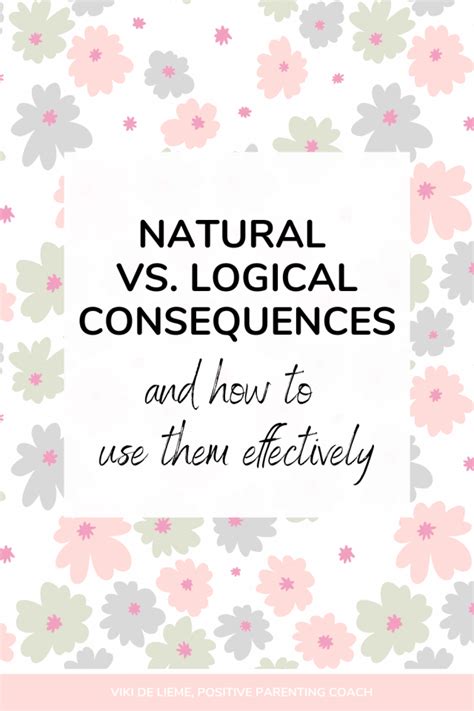 Logical Vs Natural Consequences