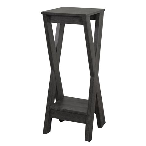 Brassex Inc Dixie Small Plant Stand Grey The Home Depot Canada