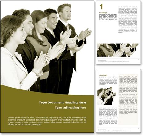 Royalty Free Training Microsoft Word Template In Yellow