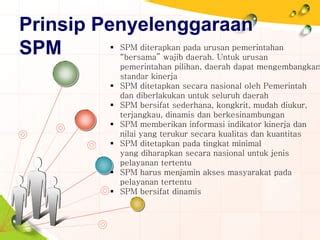 Pentingnya Strategi Pencapaian Standar Pelayanan Minimal Spm Ppt