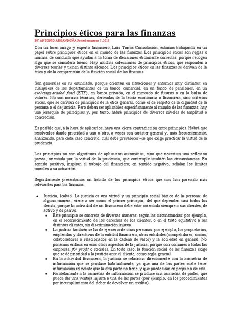 3l Principios éticos 2018 Argandoña Pdf