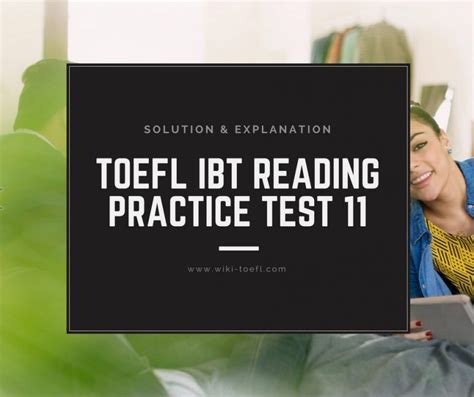 Toefl Ibt Reading Practice Test 11 Solution And Explanation Tv Acres