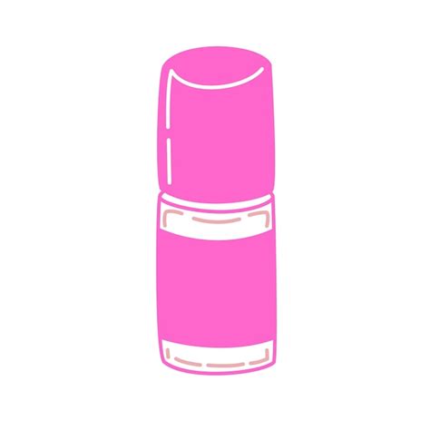 Premium Vector Barbie Style Bottle Of Nail Polish Pink Pink Bottle Of